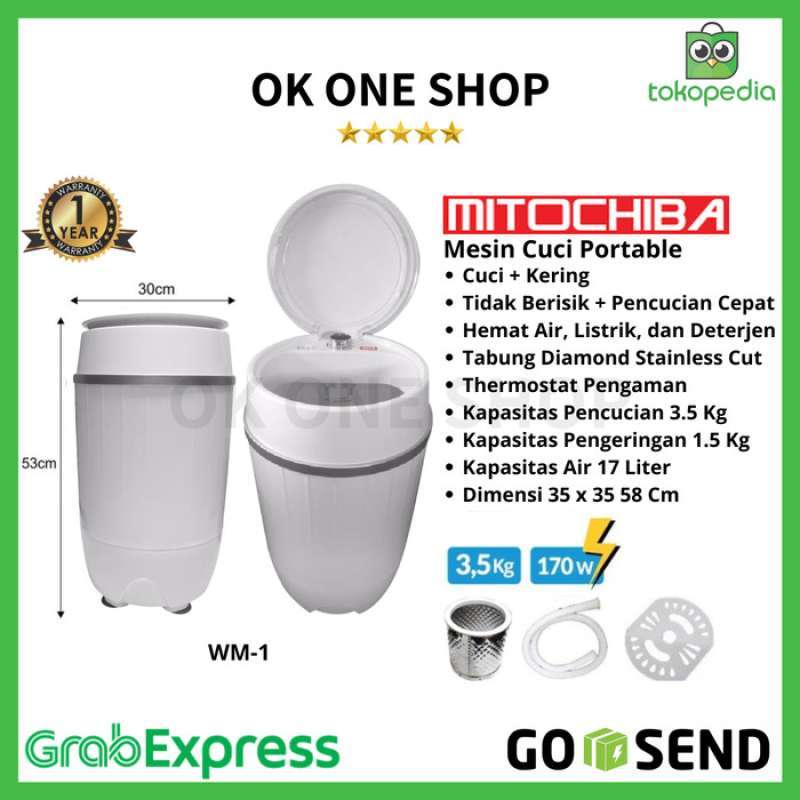 Promo Mito Mesin Cuci Portable Wm1 3.5 Kg Washing Machine Mini Portable ...