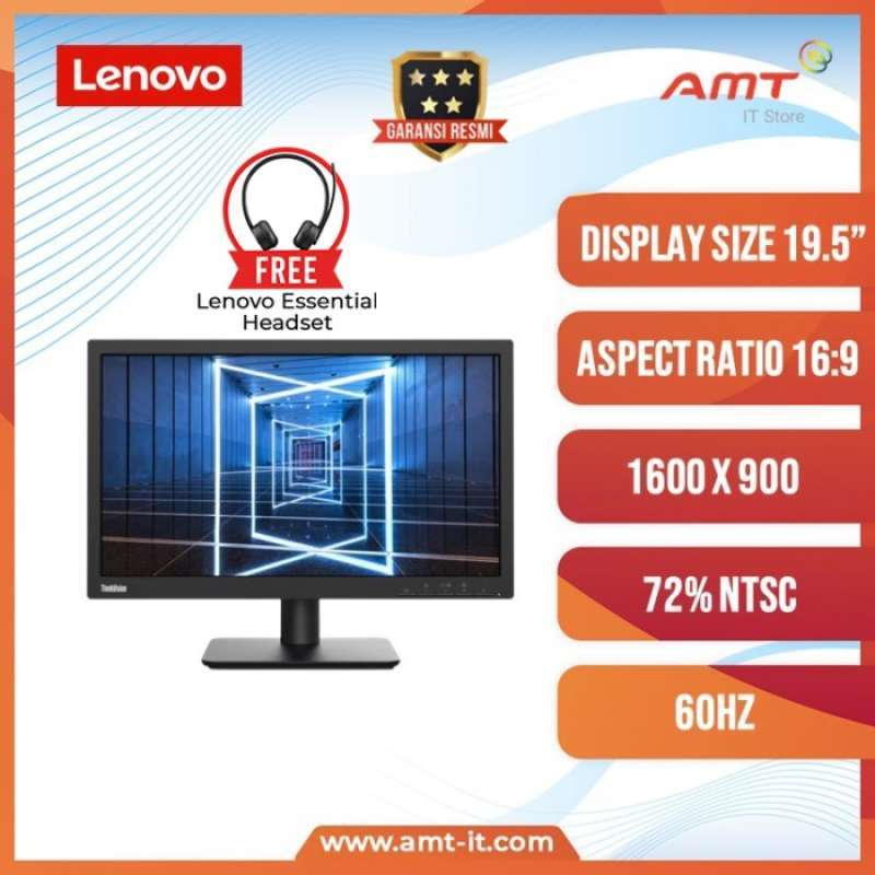 Promo Monitor Lenovo Thinkvision E20-30 60hz 72%ntsc Anti Glare Diskon ...