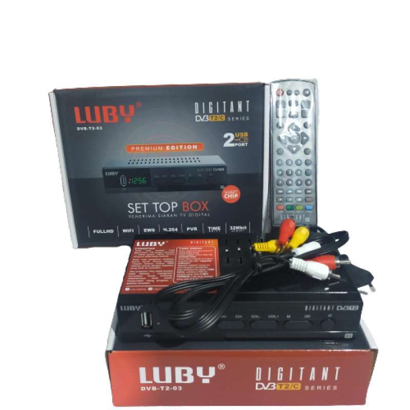 Jual Set Top Box New Luby Dvbt2 T-03 Premium Edition 2 Usb Di Seller Hwk Parabola - Mertoyudan ...