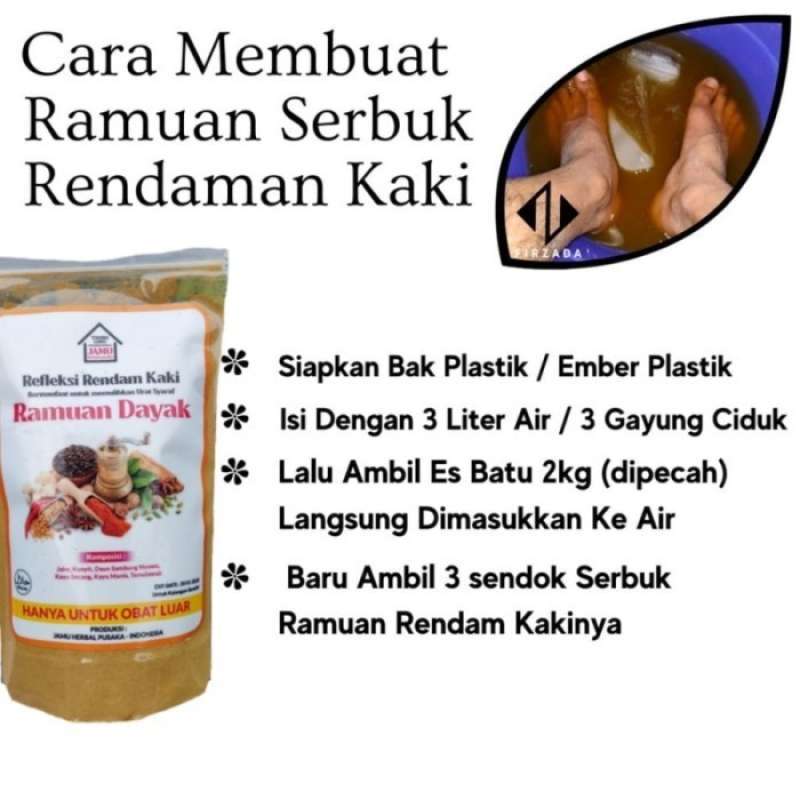 Jual [hkr] Ramuan Dayak Refleksi Rendam Kaki 50 Gr Di Seller Pro-id ...