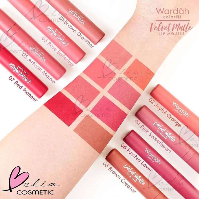 Promo Wardah Colorfit Velvet Matte Lip Mousse | Lipstik Cair Dengan ...