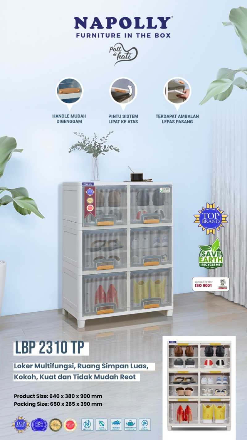 Promo Napolly Lockerbox / Locker Box Lemari Plastik Minimalis ...
