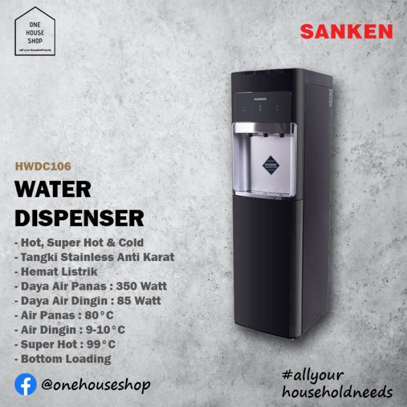 Promo Water Dispenser Galon Bawah Panas Dingin Normal Hwdc106 Diskon 23 ...