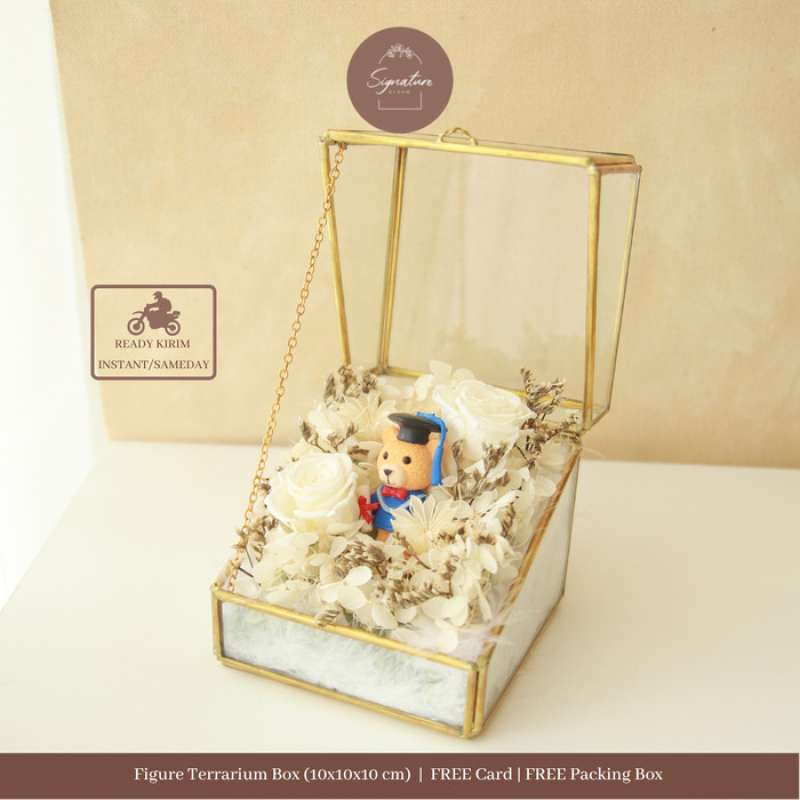 Promo (signaturebloom) Terrarium Bloombox Hadiah Wisuda | Bunga Abadi ...