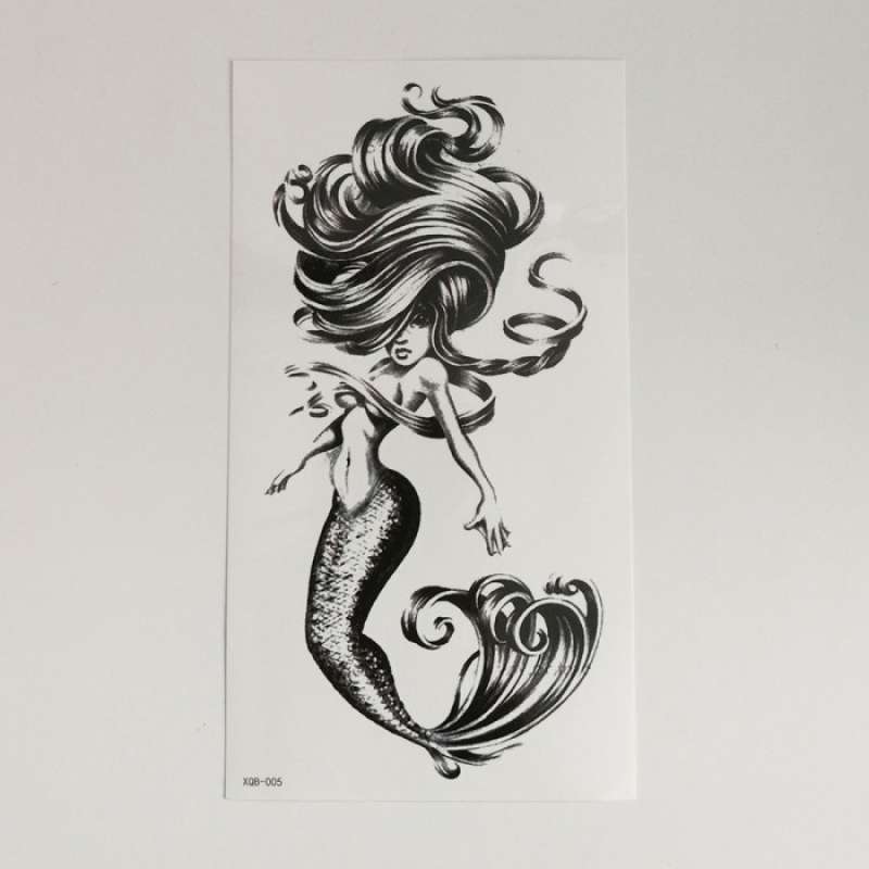 Jual Waterproof Temporary Mermaid Henna Tattoo Stickers Di Seller ...