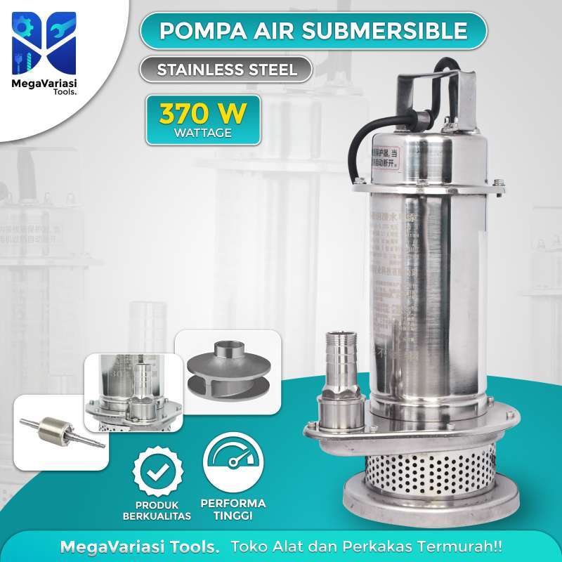 Jual Pompa Celup Air Kotor 370w Submersible Pump 1 Inch Pompa Kolam Ikan / Banjir Pompa Air ...