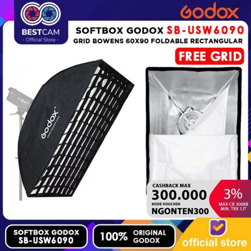 Promo Softbox Godox Sb-gusw6090 Grid Bowens 60x90 Sb Usw090 Diskon 23% ...
