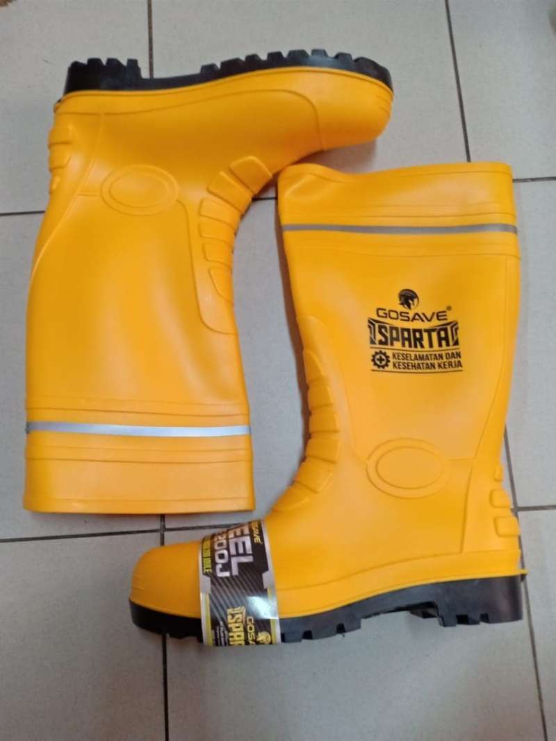 Promo Sepatu Boot Sepatu Safety Sepatu Boot Karet Safety Gosave ...