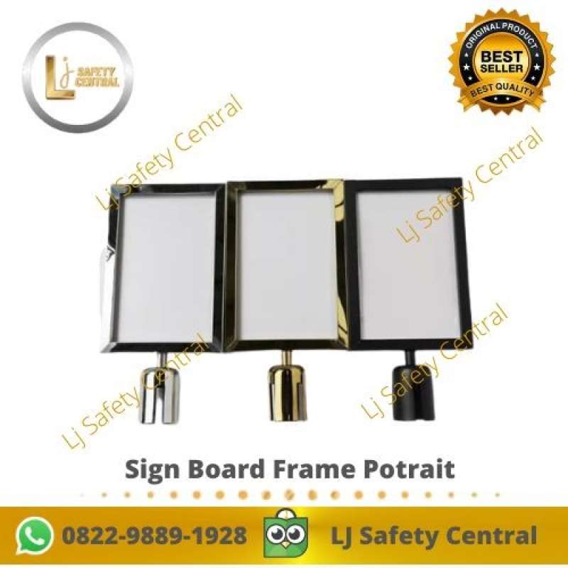 Promo Sign Frame A4 Potrait / Papan Tiang Antrian/sign Board Tiang ...