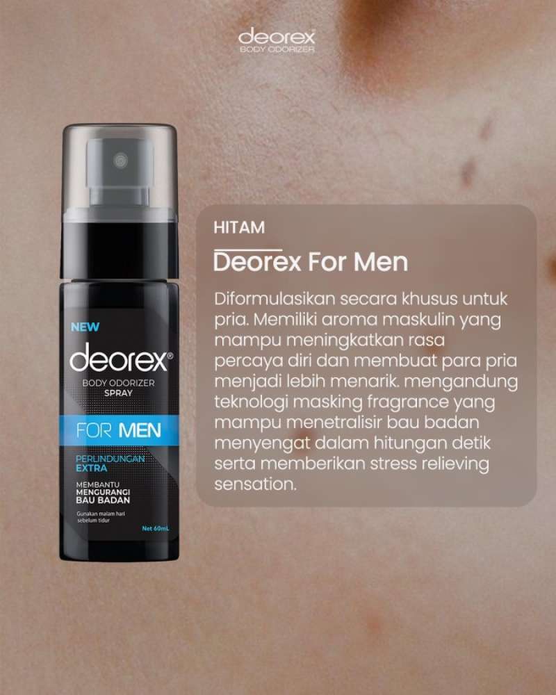 Jual Deorex Antiperspirant Deodorant Body Odorizer Spray 60ml Di Seller ...