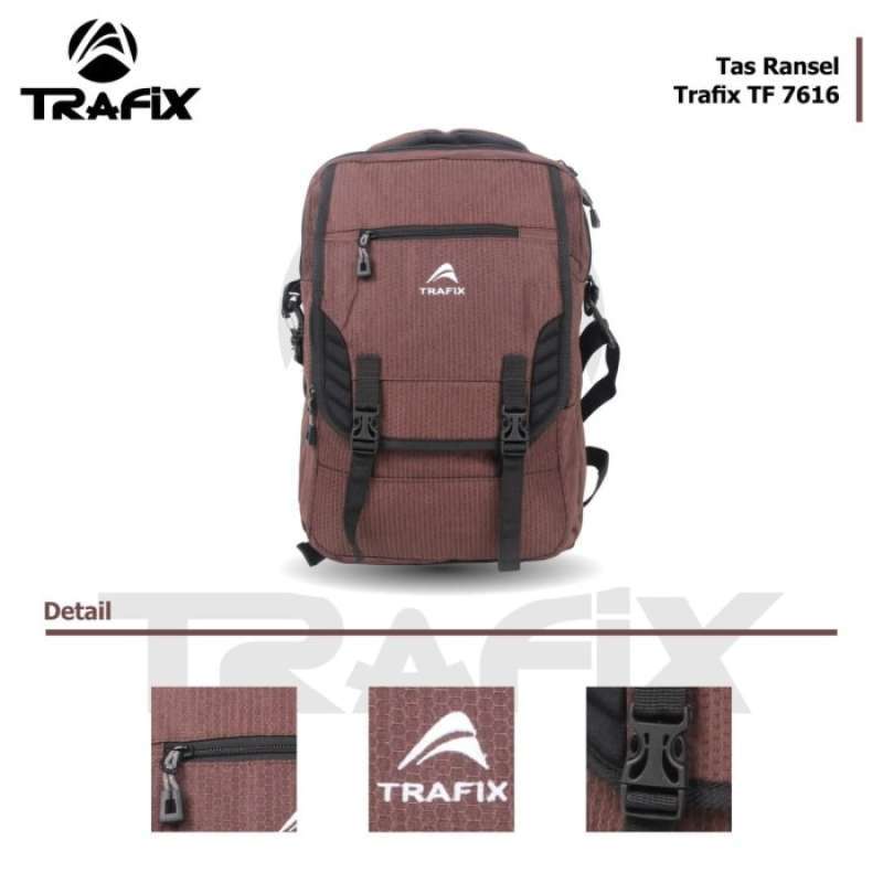 Promo Tas Ransel Laptop Pria 3 In 1 Trafix - Tf7616 / Backpack Sekolah ...
