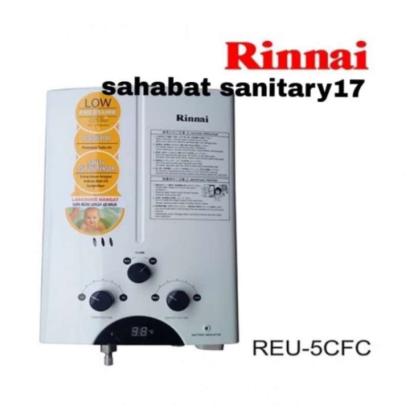Promo Water Heater Rinnai Reu 5 Cfc/water Heater Gas Rinnai Reu 5 Cfc Diskon 23% Di Seller ...