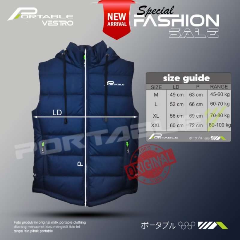 Promo Jaket Rtable Rompi Distro Dewasa Keren - Hitam, L Diskon 10% Di ...