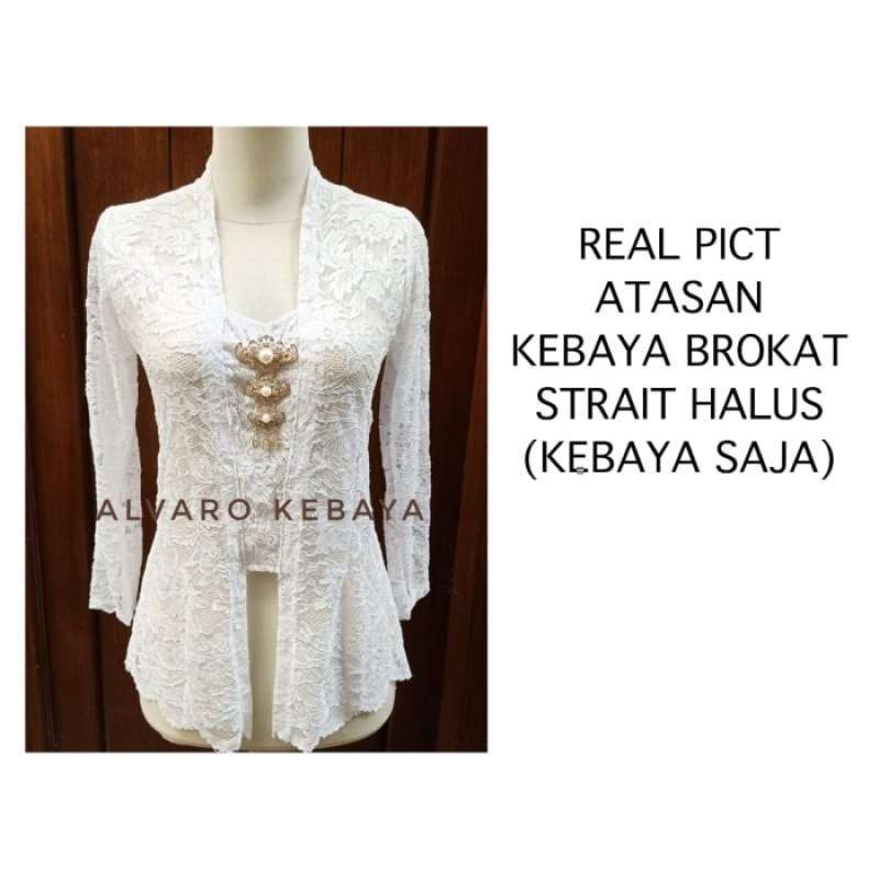 Jual Kebaya Putih Brokat Halus Strait Di Seller Winter - Cengkareng ...