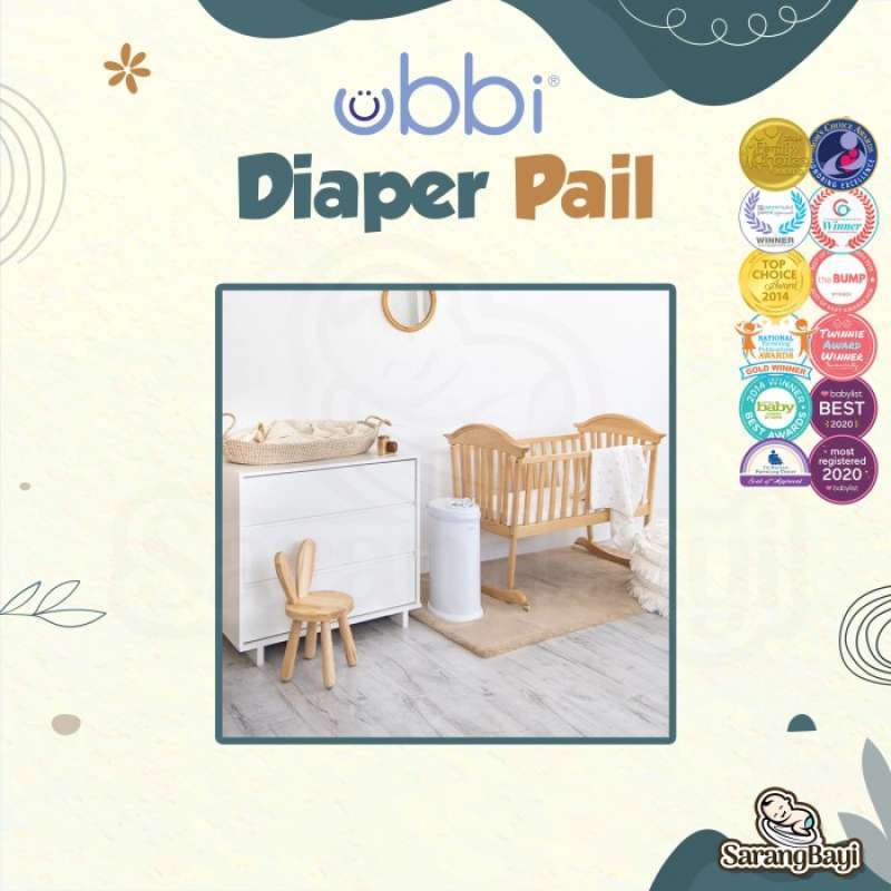 Promo Ubbi Diaper Pail / Nappy Bin / Tempat Sampah Popok Bayi Baru ...