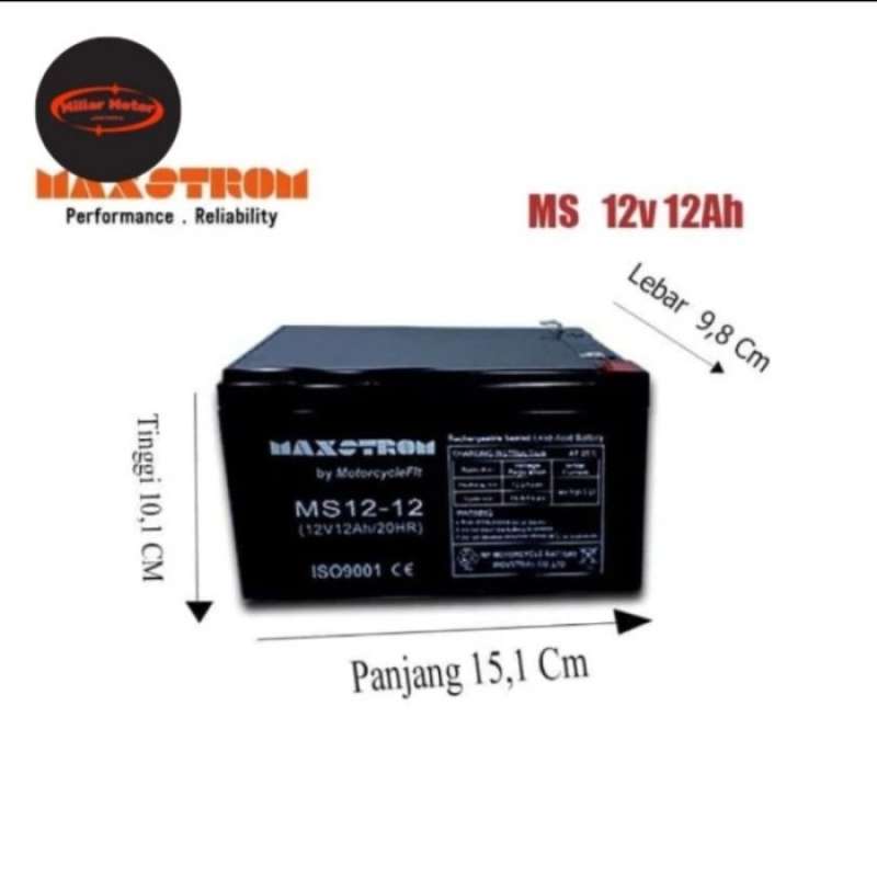 Promo Aki 12v 12ah Mf Aki Kering Vrla Battery 12 V 12 Ah 12v12ah ...