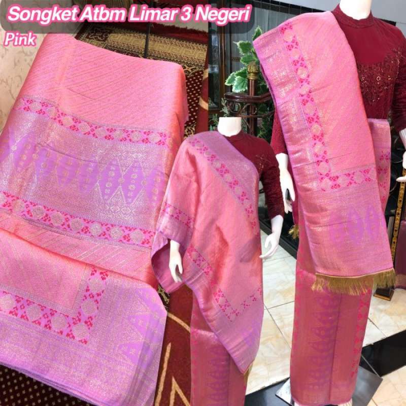 Jual New Songket Atbm Limar 3 Negeri Exclusive Songket Tenun Mesin ...