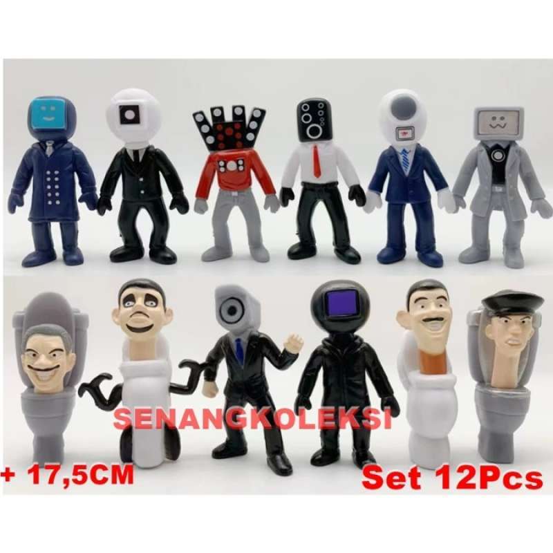 Promo Figure Mainan Anak Skibidi Toilet Camera Man Tv Speaker Man Set ...