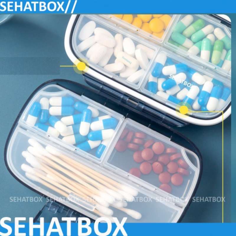 Promo Pill Box Premium Koper ( Xl Kedap Udara 7 Sekat ) Kotak Obat ...