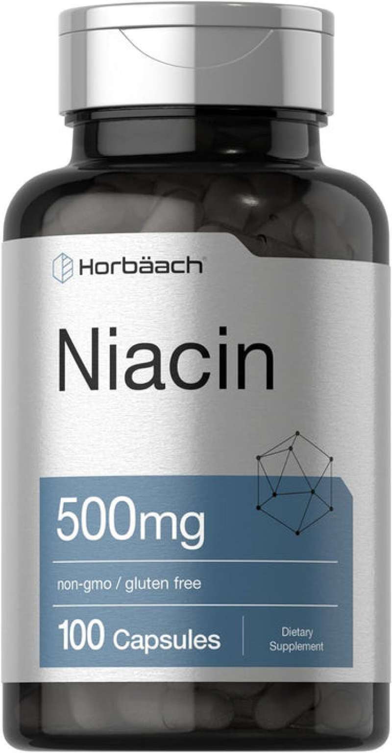 Promo Horbaach Niacin 1000mg | Vitamin B3 | Non-gmo, Gluten Free | 100 ...