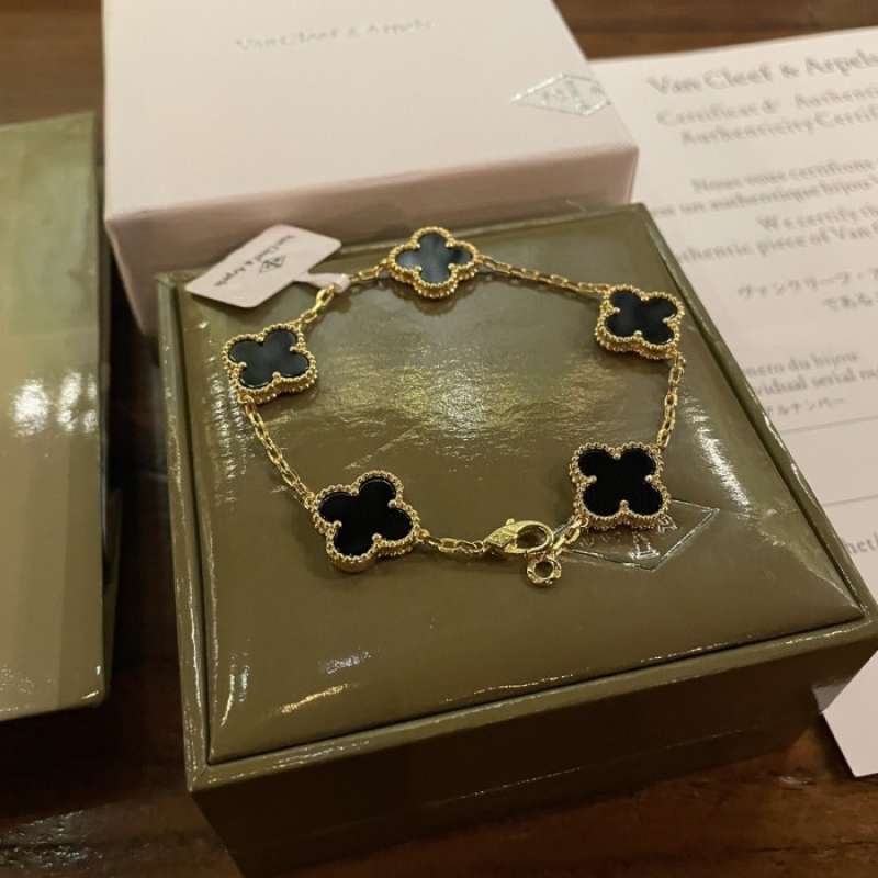 Jual Bracelet Van Cleef & Arpels Vca 5 Vintage Alhambra Vc Clover ...