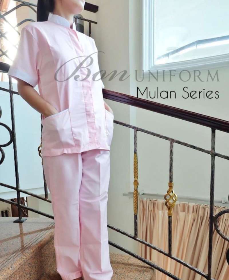 Jual Baju Suster / Seragam Suster Bon Uniform - Mulan Series - S Navy ...