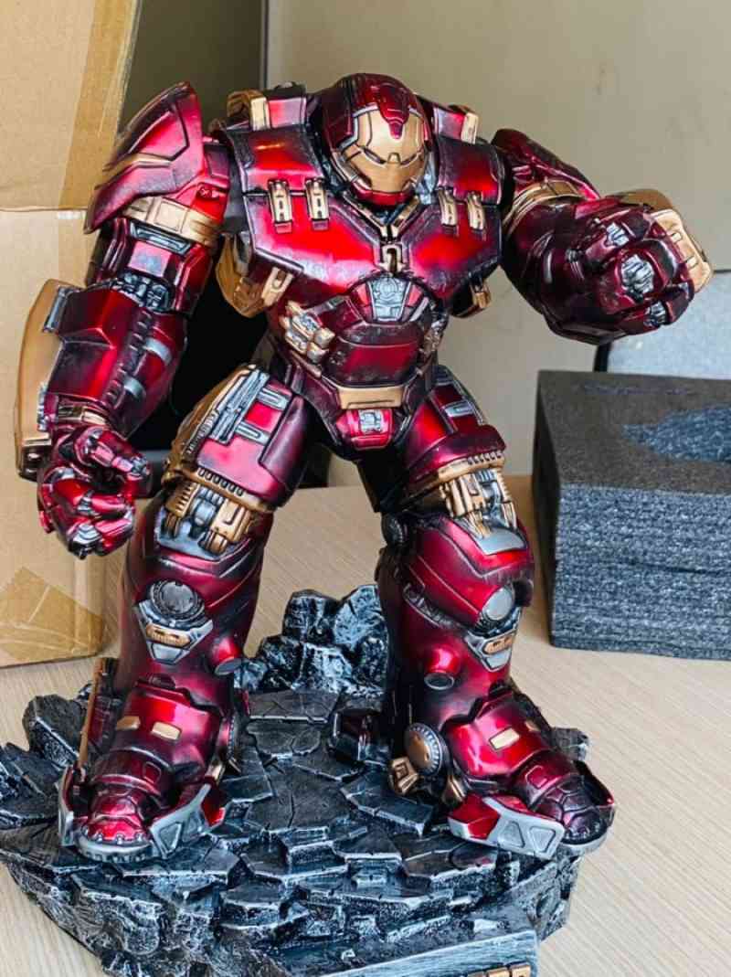 Promo Statue Hulkbuster Iron Man Pajangan Resin Hulk Buster Battle ...