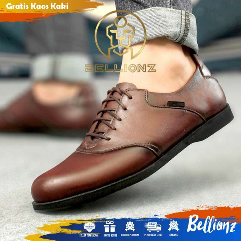 Promo Sepatu Formal Pria Kulit Asli Kantor Fantovel Tali Gereja ...