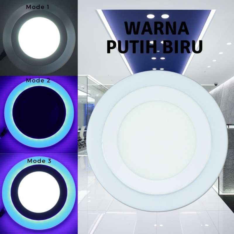 Promo Lampu Panel Downlight Led Inbow Bulat Kotak 2 Warna 18+6 Watt ...