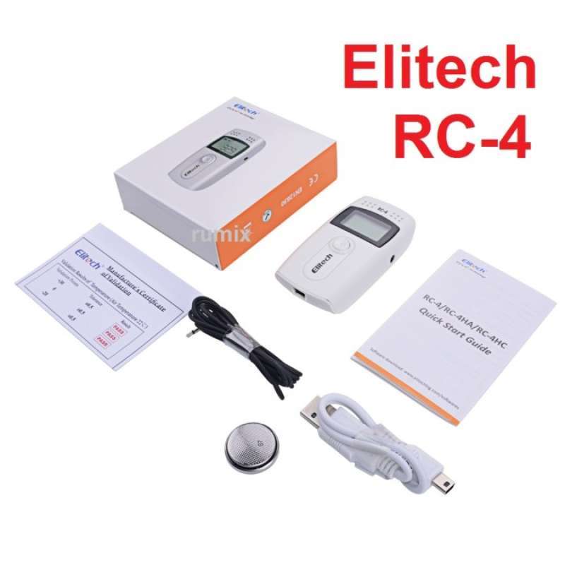Promo Elitech Rc4 Rc-4 Rc5 Rc-5 Usb Temperature Data Logger Monitor ...
