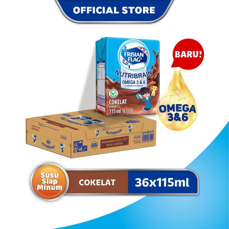 Jual Frisian Flag Omega Susu Uht Chocolate 115ml [36 Pcs] Di Seller Leviant - Wanasari, Kab ...