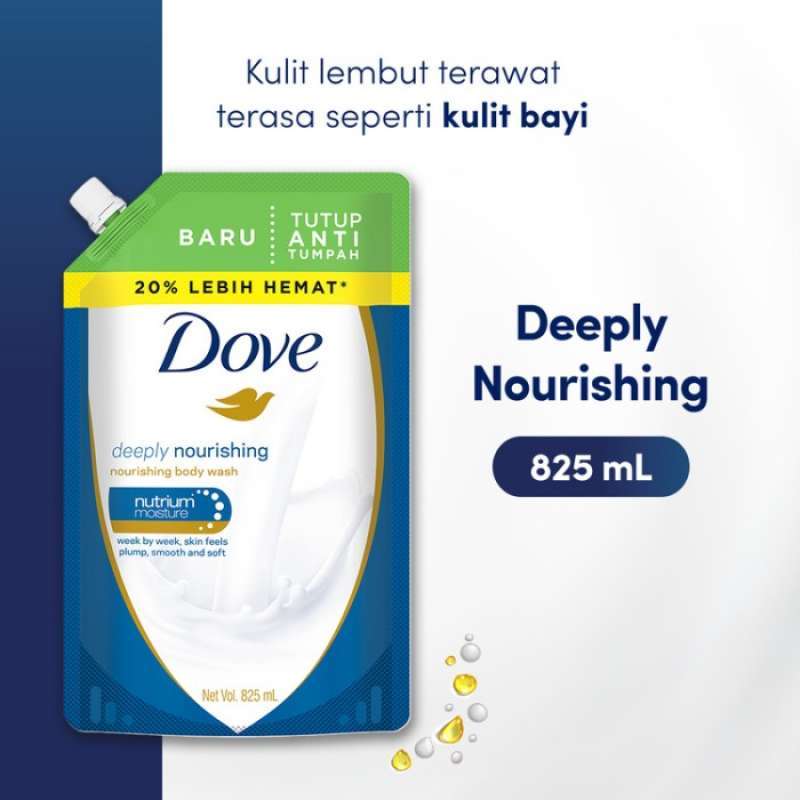 Jual Dove Sabun Mandi Cair Refill Deeply Nourishing 825 Ml Di Seller ...