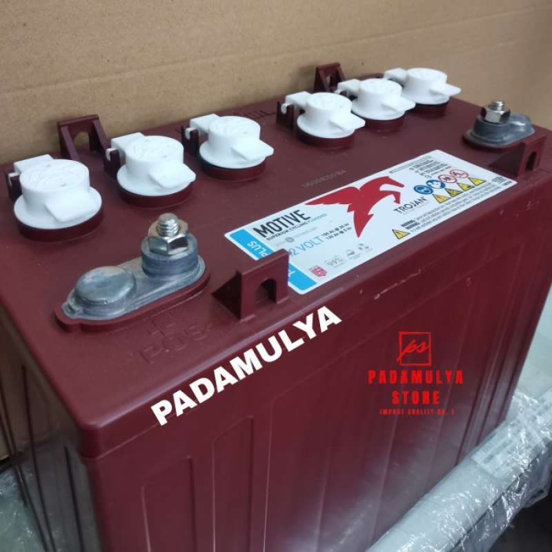 Promo Aki Trojan T-1275 Plus 12v 150ah 120ah Battery Mobil Golf ...