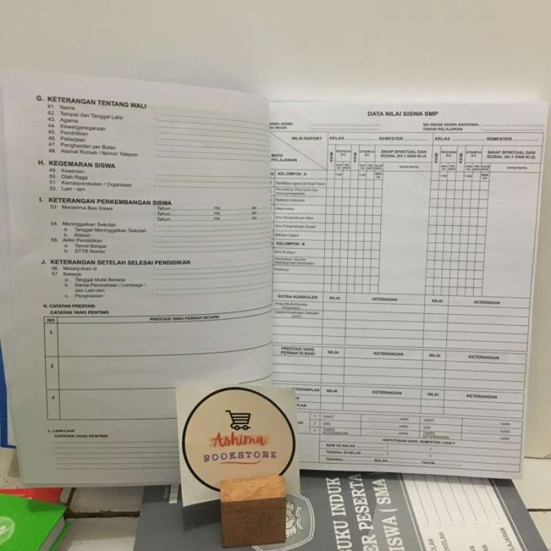 Promo Buku Induk Register Registrasi Peserta Didik Siswa Smp K13 ...