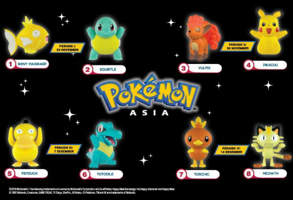 Promo Happy Meal Mcd Mcdonalds Pokemon Asia Terrarium Pokeball Pikachu Meowt Diskon 10% Di ...