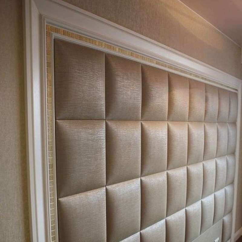 Jual Headboard Bed Panel Wallpanel Dinding 3d Linen Leather Oscar ...