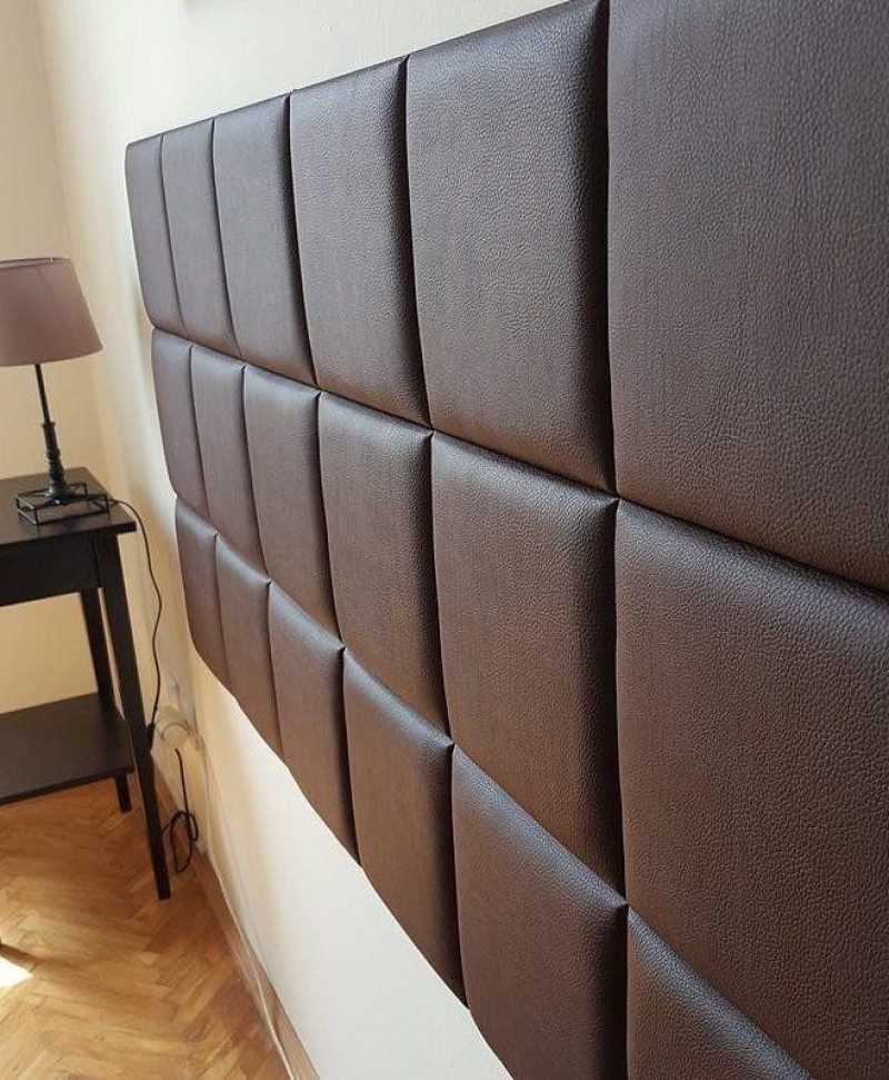 Jual Headboard Bed Panel Wallpanel Dinding 3d Linen Leather Oscar ...