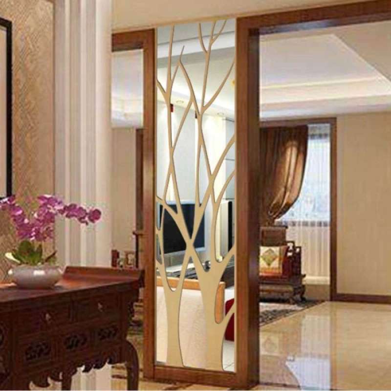 Jual Sticker Kaca Cermin Dekorasi Dinding 3d Acrylic 100 X 28cm - Sl100 ...