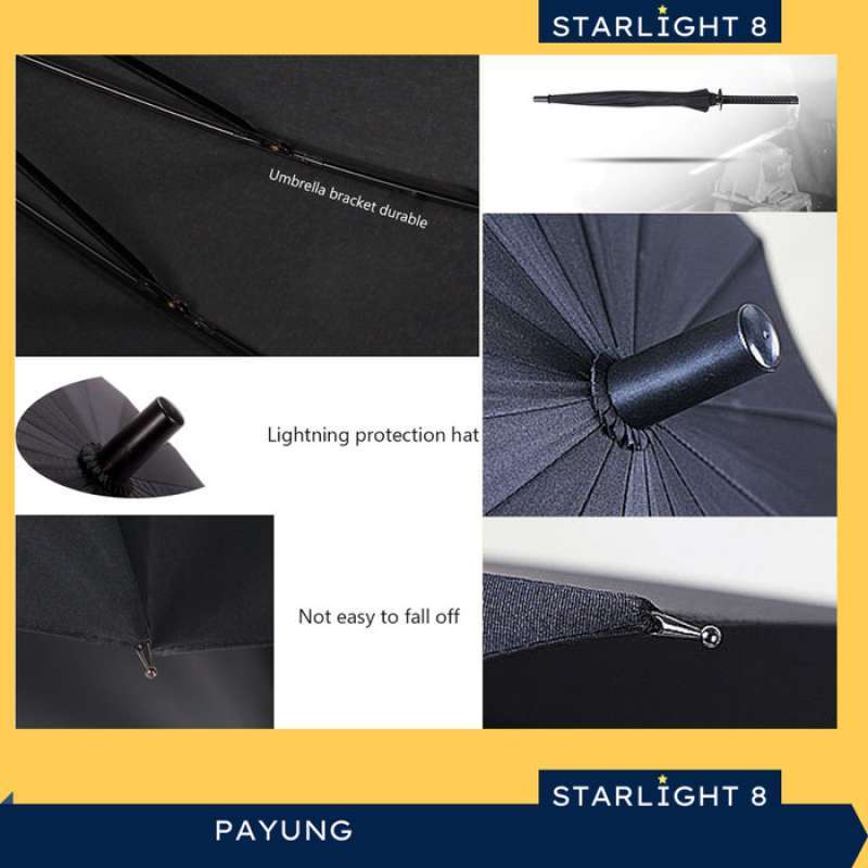 Promo Payung Hitam Unik Langka Bentuk Katana Samurai Jepang Kenshin ...