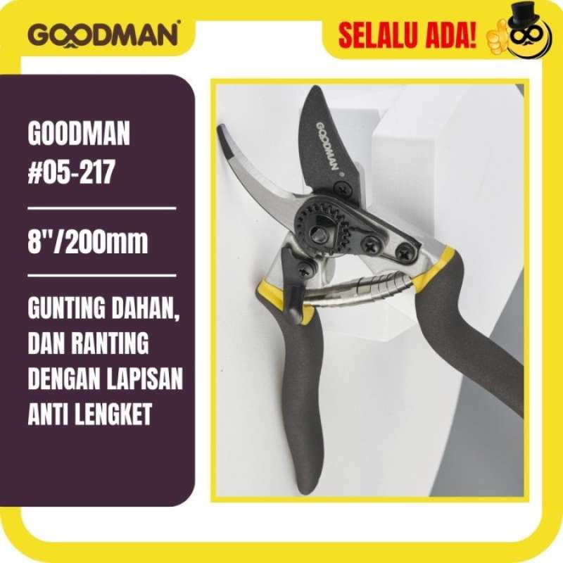 Promo Gunting Dahan-ranting Awet&kuat|non-stick Coated|goodman#05-217 Diskon 23% Di Seller Ororo ...