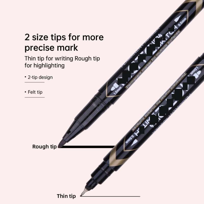 Jual Spidol Permanen Permanent Marker- 2-tip 0.5mm/1.0mm - Biru Di ...