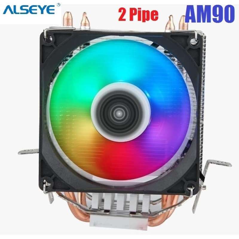 Promo Fan Cessor Alseye Am90 2 Heat Pipe Rgb For Amd & Intel Rgb Diskon ...