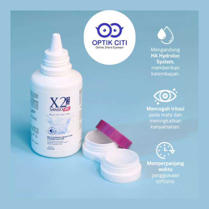 Jual Cairan Softlens X2 Sanso Bio Mps Original Moist All Day Di Seller ...