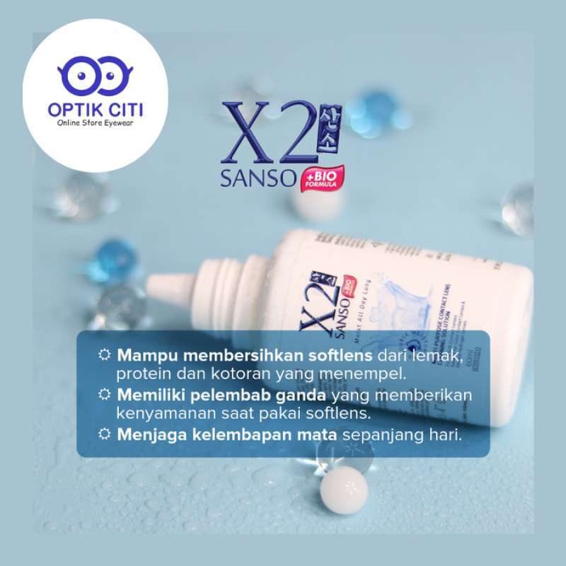 Jual Cairan Softlens X2 Sanso Bio Mps Original Moist All Day Di Seller ...