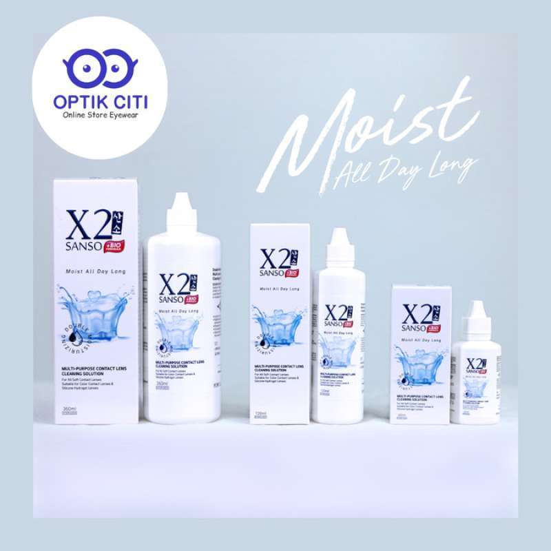 Jual Cairan Softlens X2 Sanso Bio Mps Original Moist All Day Di Seller ...