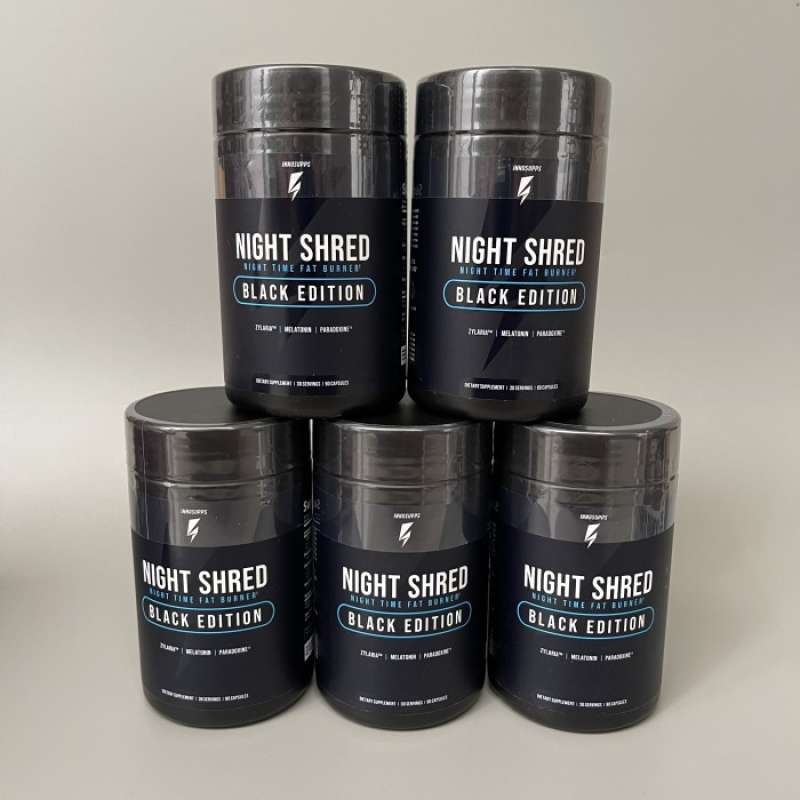 Promo Fat Burner Innosupps Night Shred New Formula Black Edition 90caps ...