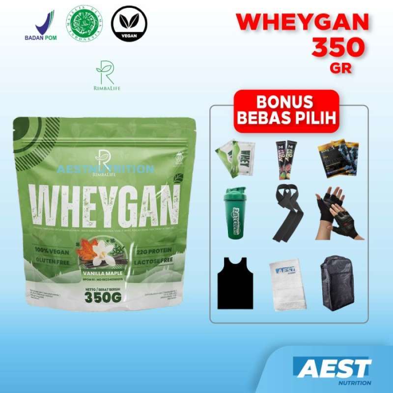 Promo Rimbalife Wheygan Vegan Pea Plant Protein 350 Gram Rimba Susu ...