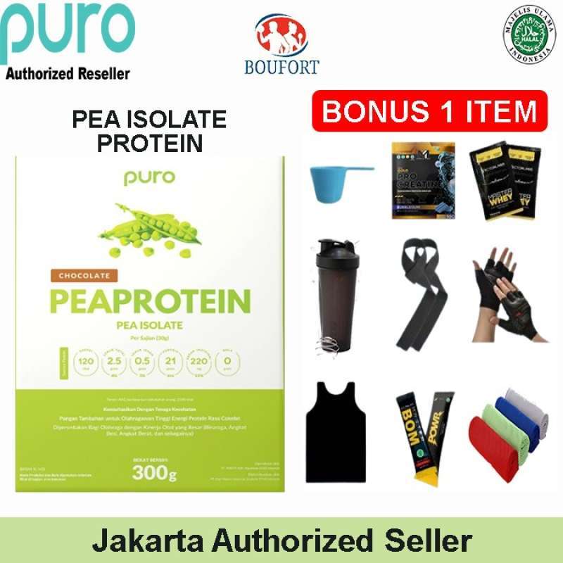 Promo Puro Pea Protein Isolate 1.2kg Not Soy Powder Kent Prana On Plant ...