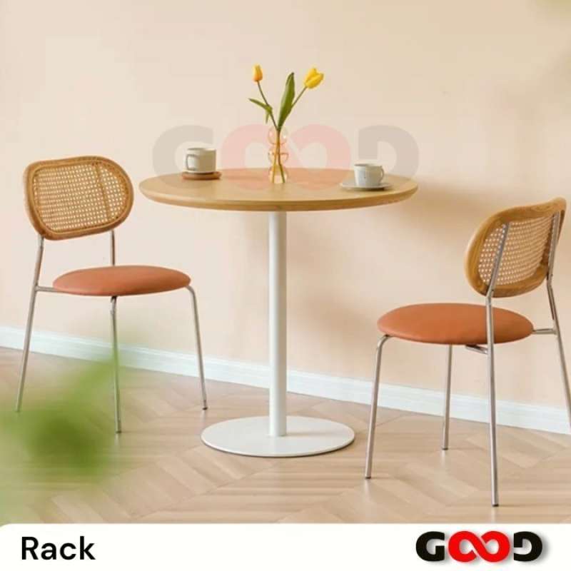 Jual Meja Bulat Kayu/besi Minimalis /coffee Table/round Table/meja ...