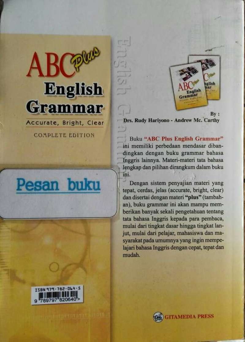 Promo Ori Buku Abc Plus English Grammar Accurate Bright Clear Diskon 26 ...